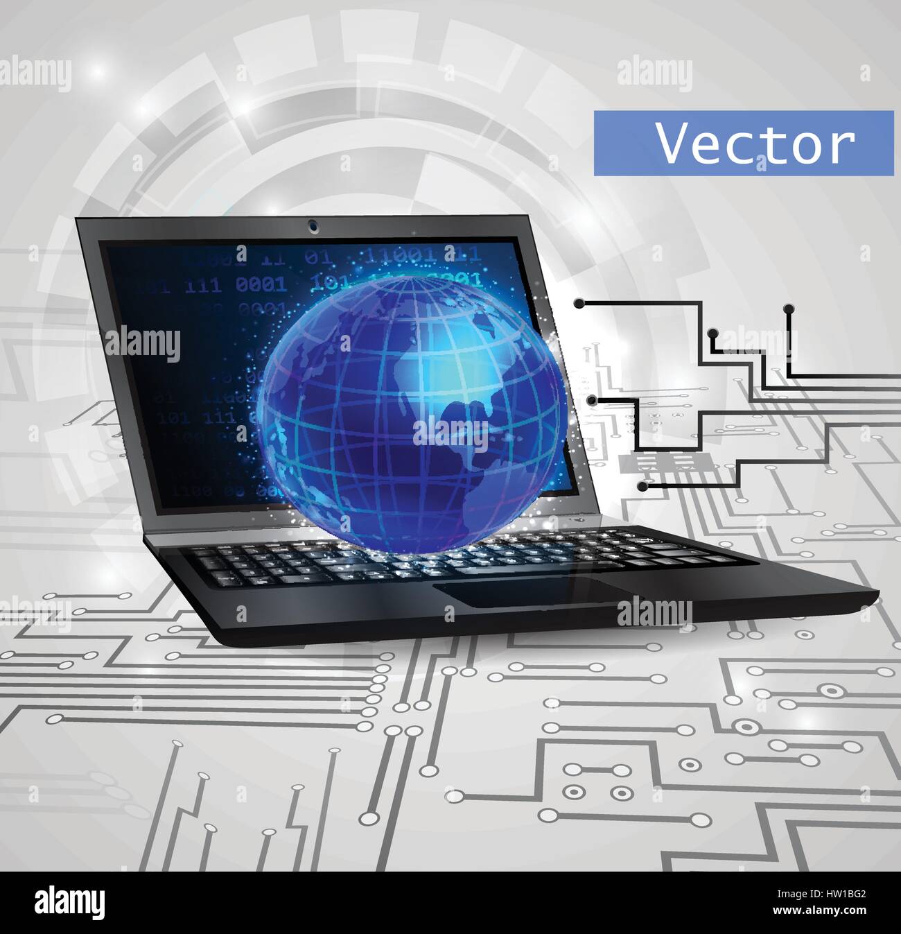 vector laptop isolated on white background Stock Vector Image & Art - Alamy