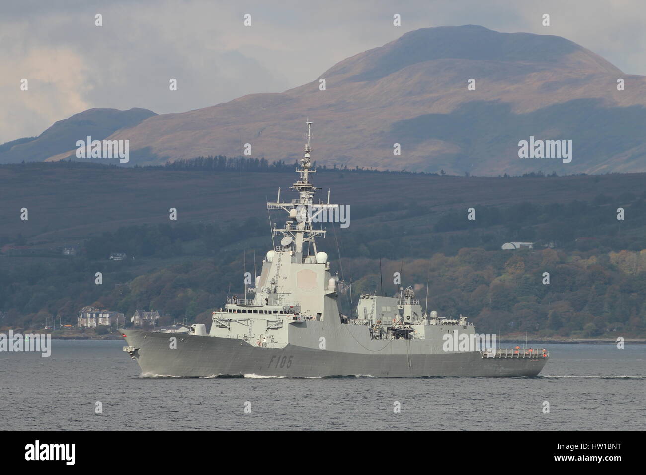 ESPS Cristobal Colon (F105), an Alvaro de Bazan-class (F100-class ...