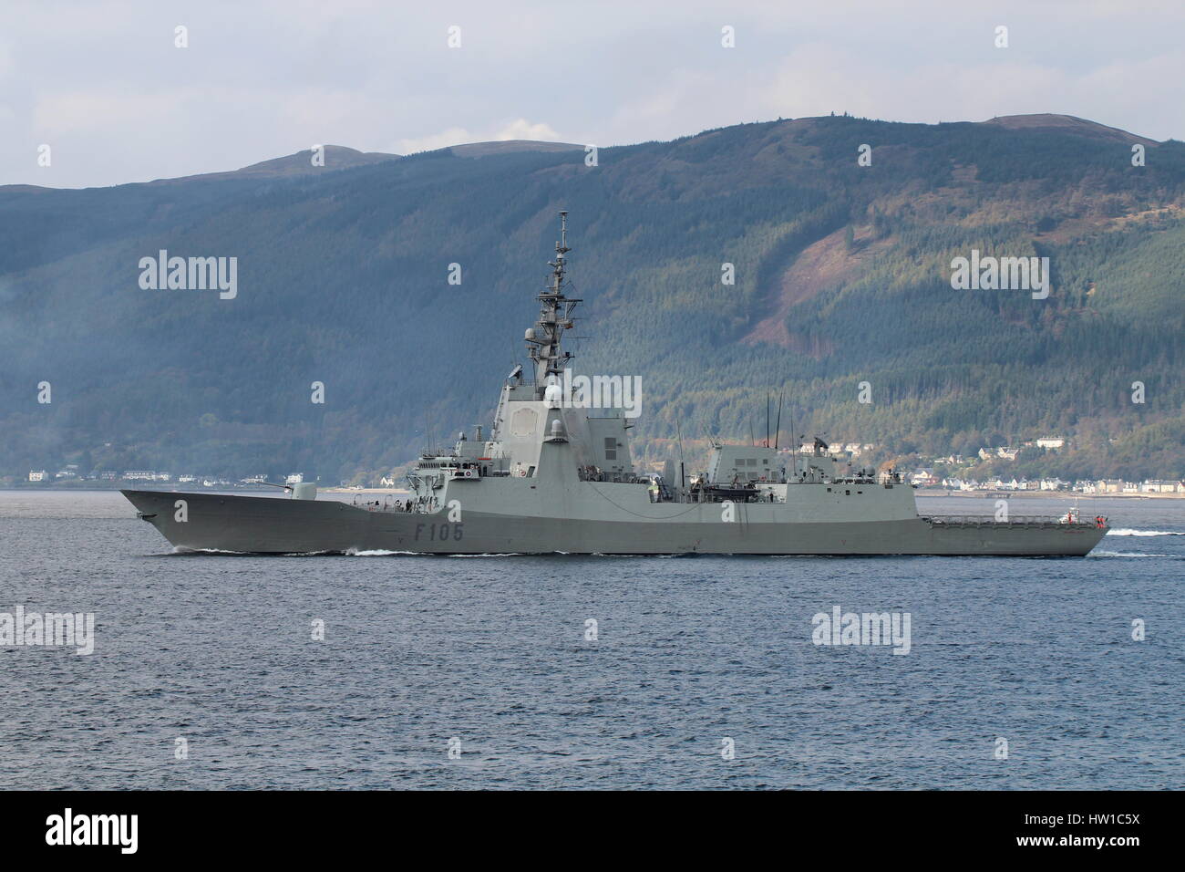 ESPS Cristobal Colon (F105), an Alvaro de Bazan-class (F100-class ...