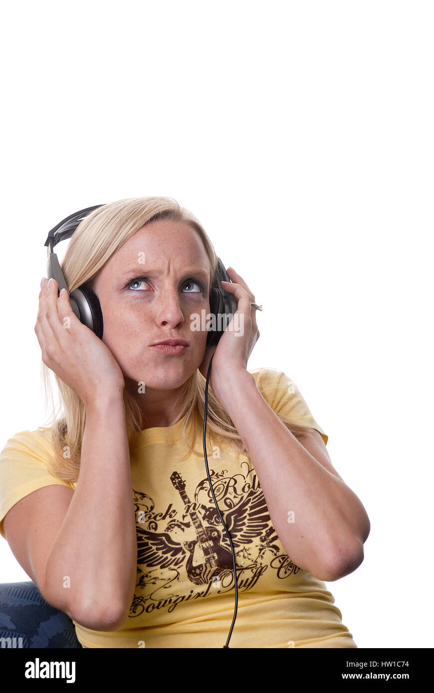 Music frau hi-res stock photography and images - Alamy
