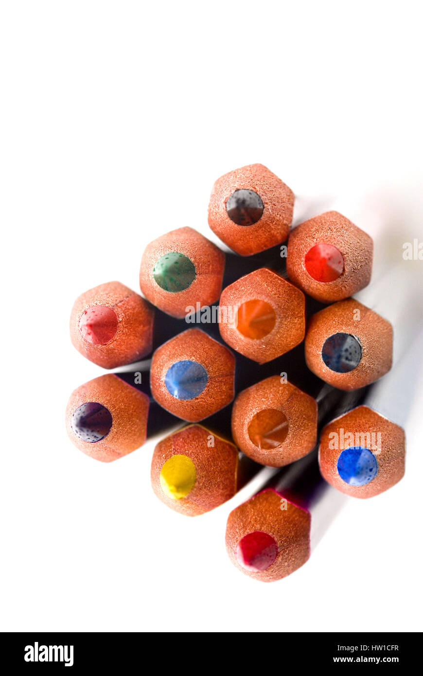 Coloured pencils , Buntstifte Stock Photo - Alamy