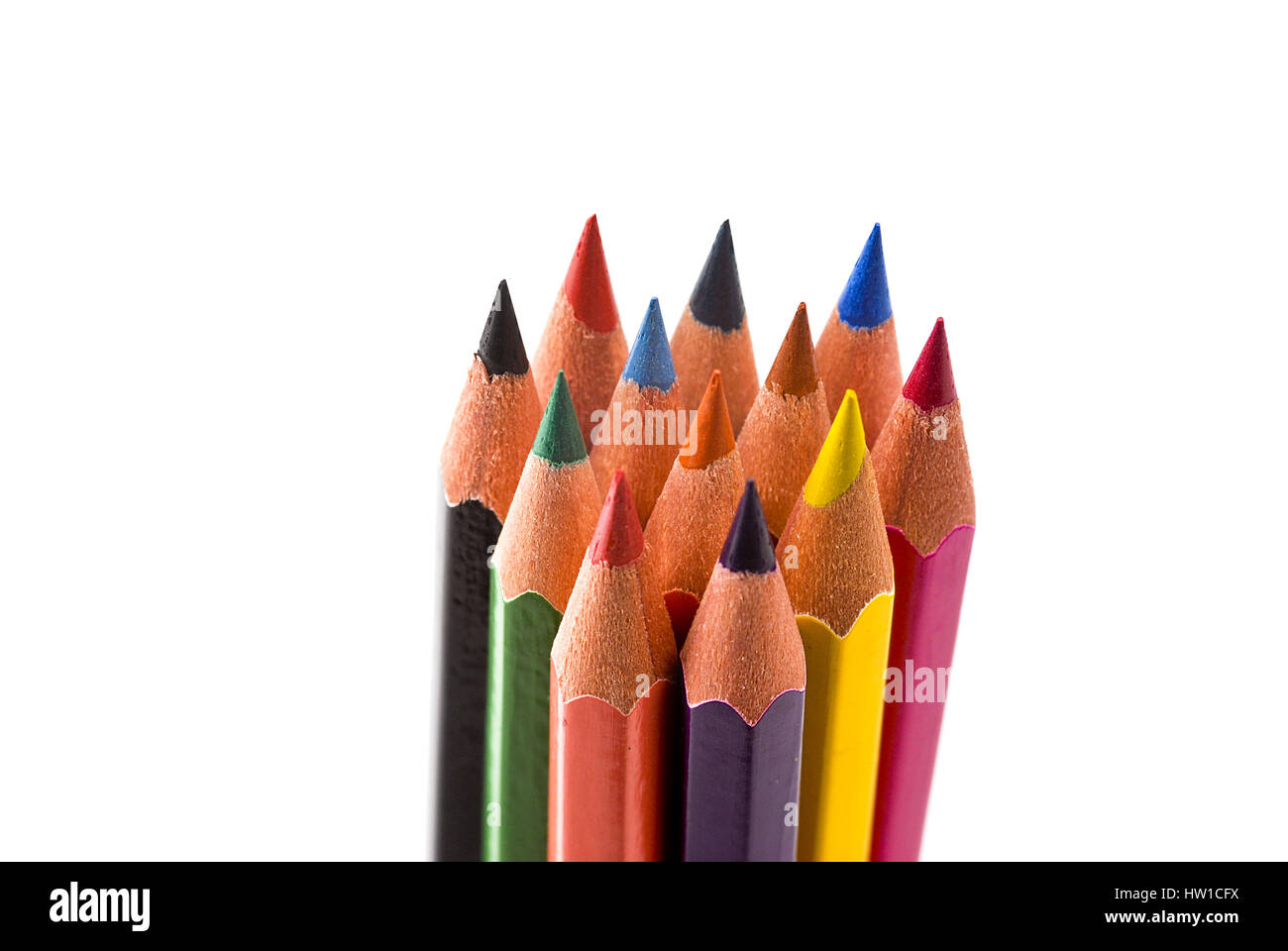 Coloured pencils, Buntstifte Stock Photo - Alamy
