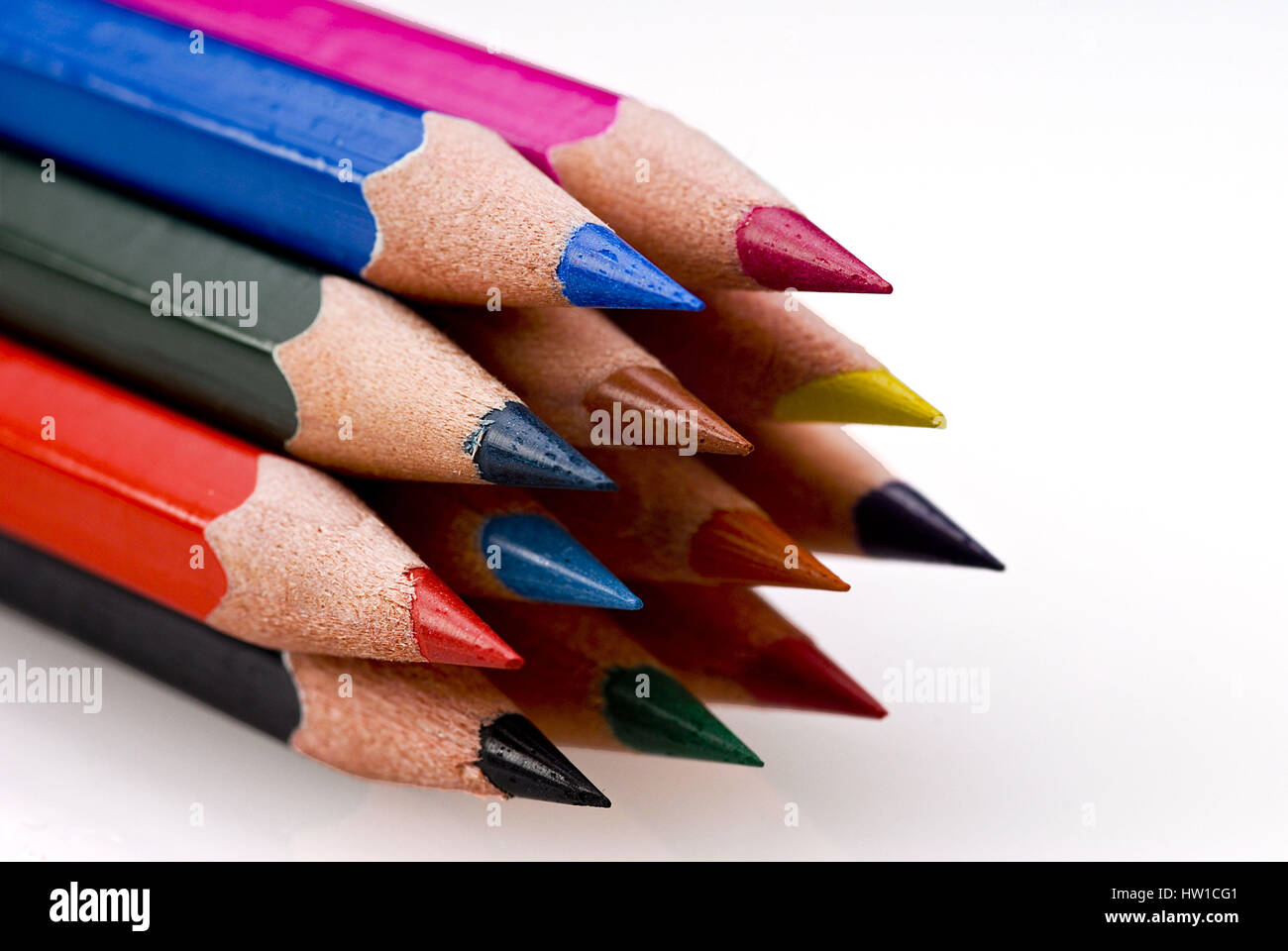 Coloured pencils, Buntstifte Stock Photo - Alamy