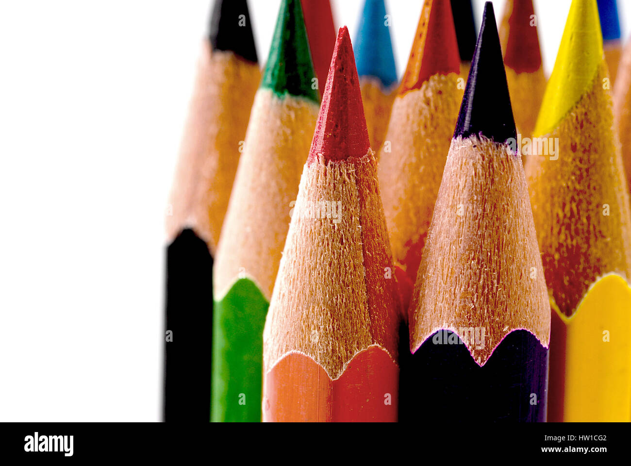 Coloured pencils, Buntstifte Stock Photo - Alamy