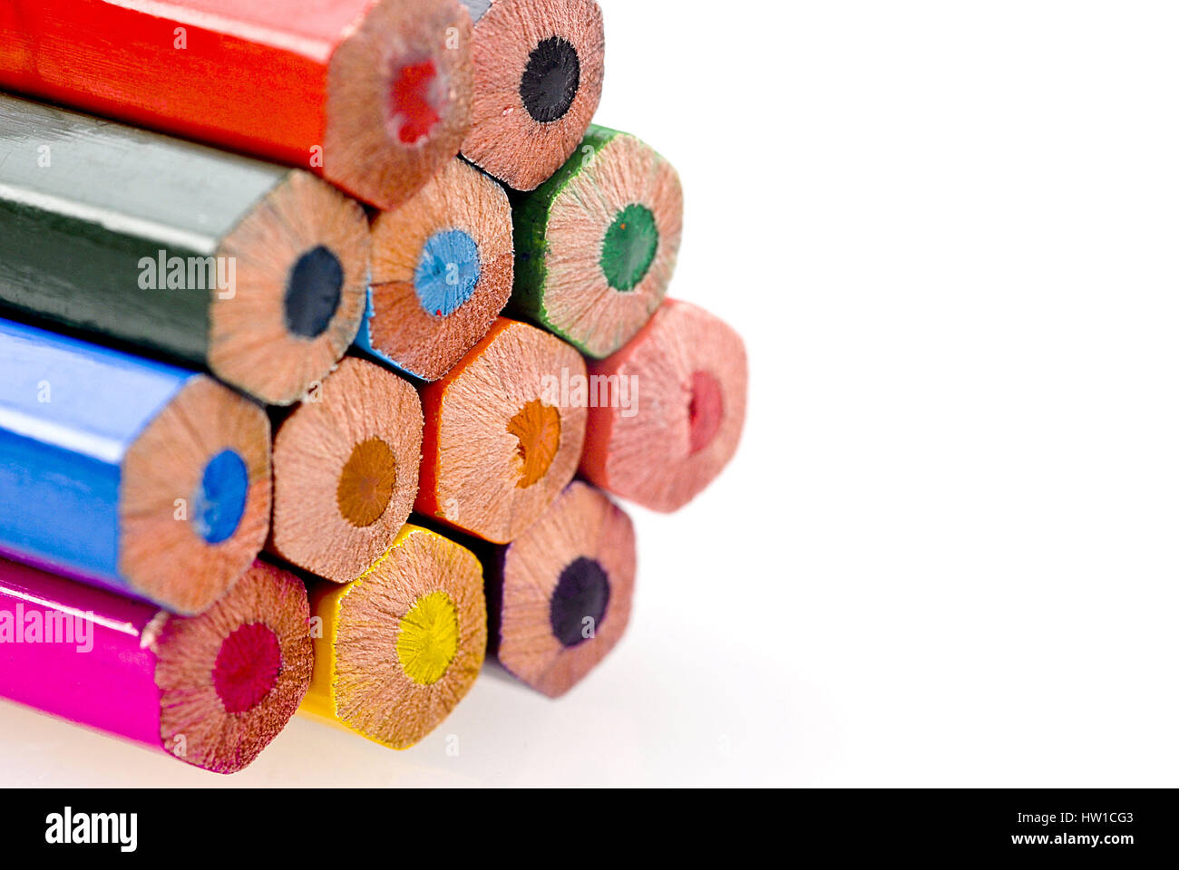 Coloured pencils , Buntstifte Stock Photo - Alamy