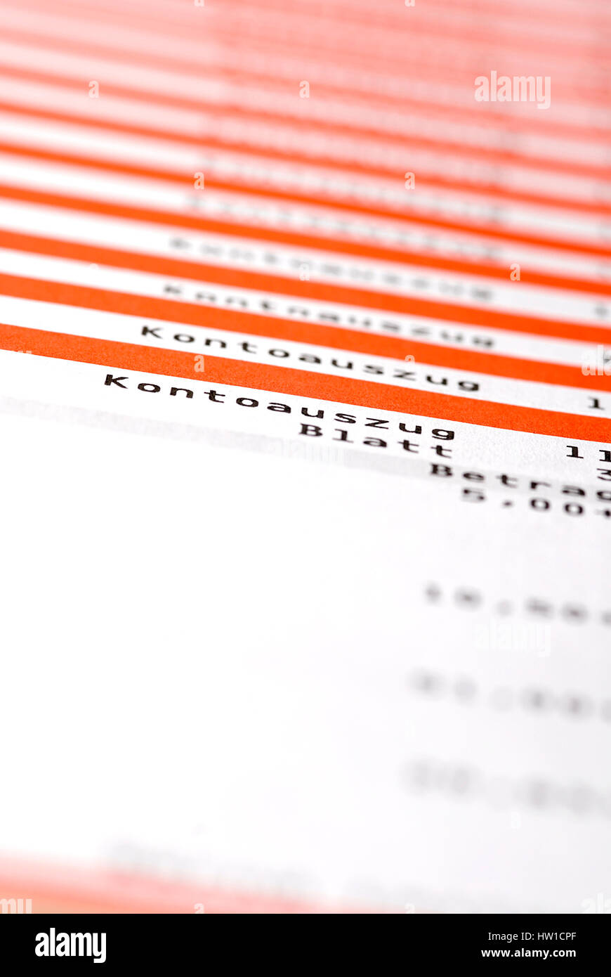 Bank statements aufgereit *** Local Caption *** addition, addition ...