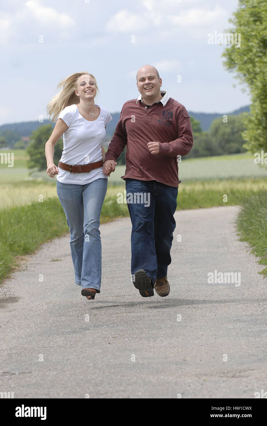 happy pair, gl¸ckliches Paar Stock Photo - Alamy