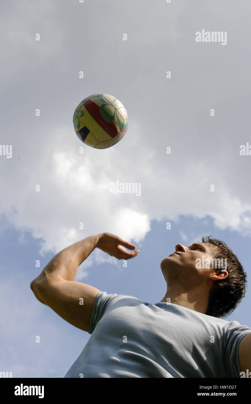 Volleyball play, Volleyball spielen Stock Photo - Alamy