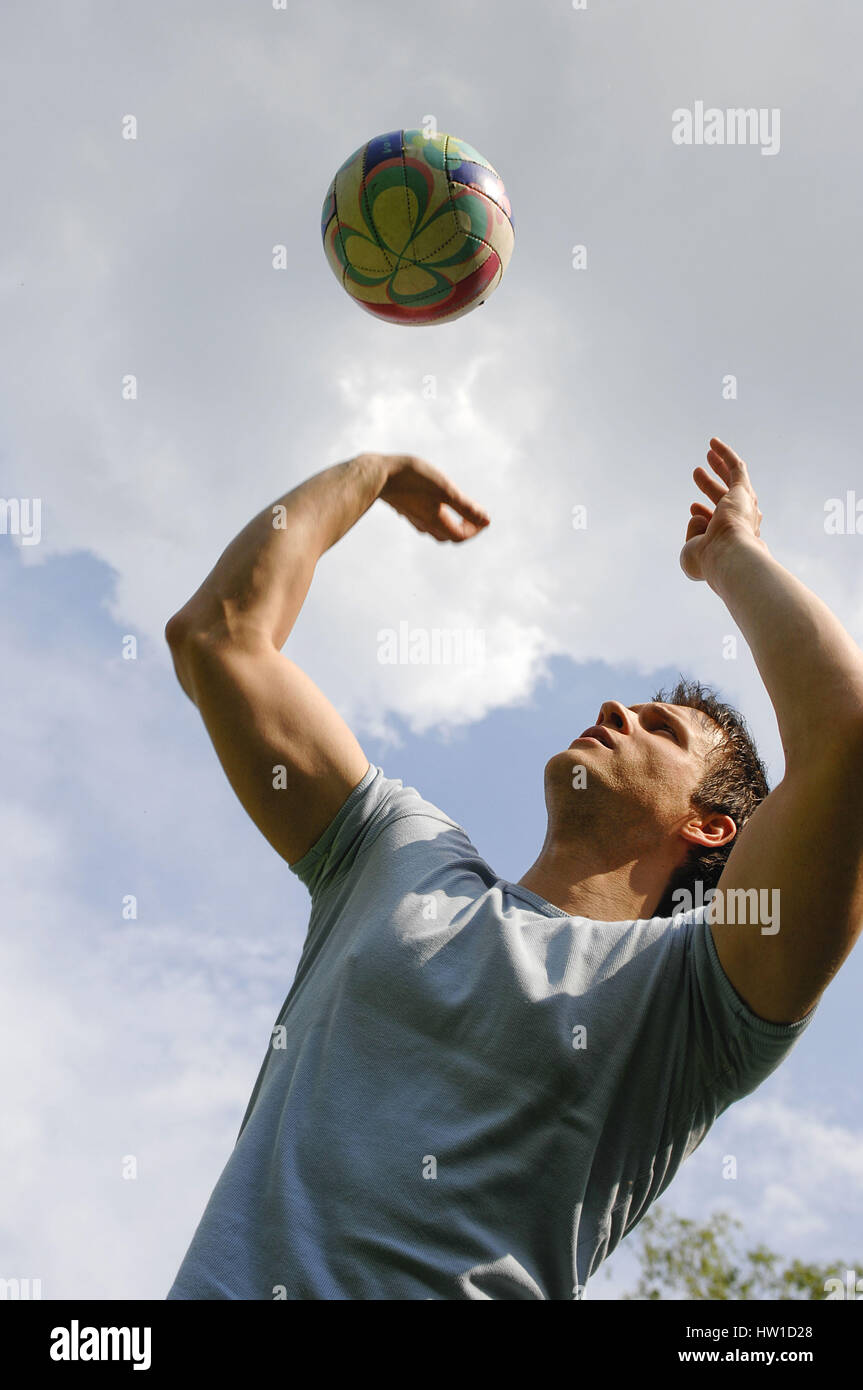 Volleyball play, Volleyball spielen Stock Photo - Alamy