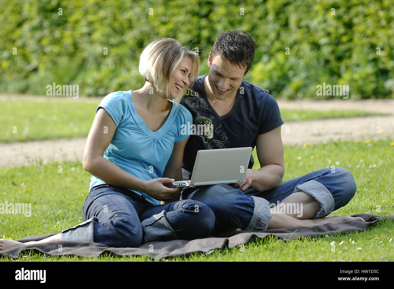Relaxed work, Entspanntes Arbeiten Stock Photo - Alamy