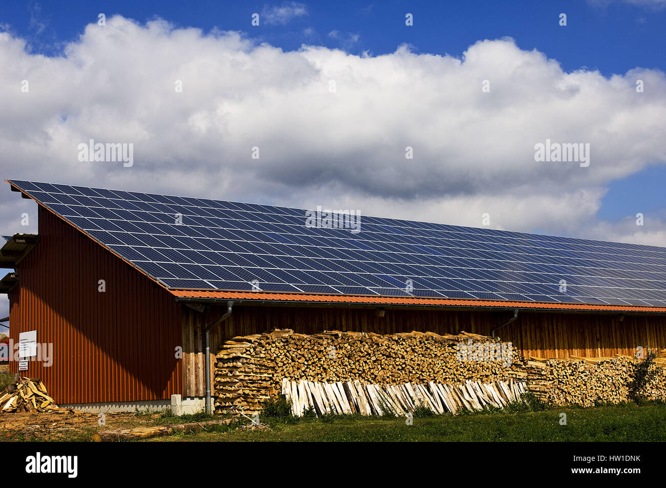 Solar roof , Solardach Stock Photo - Alamy