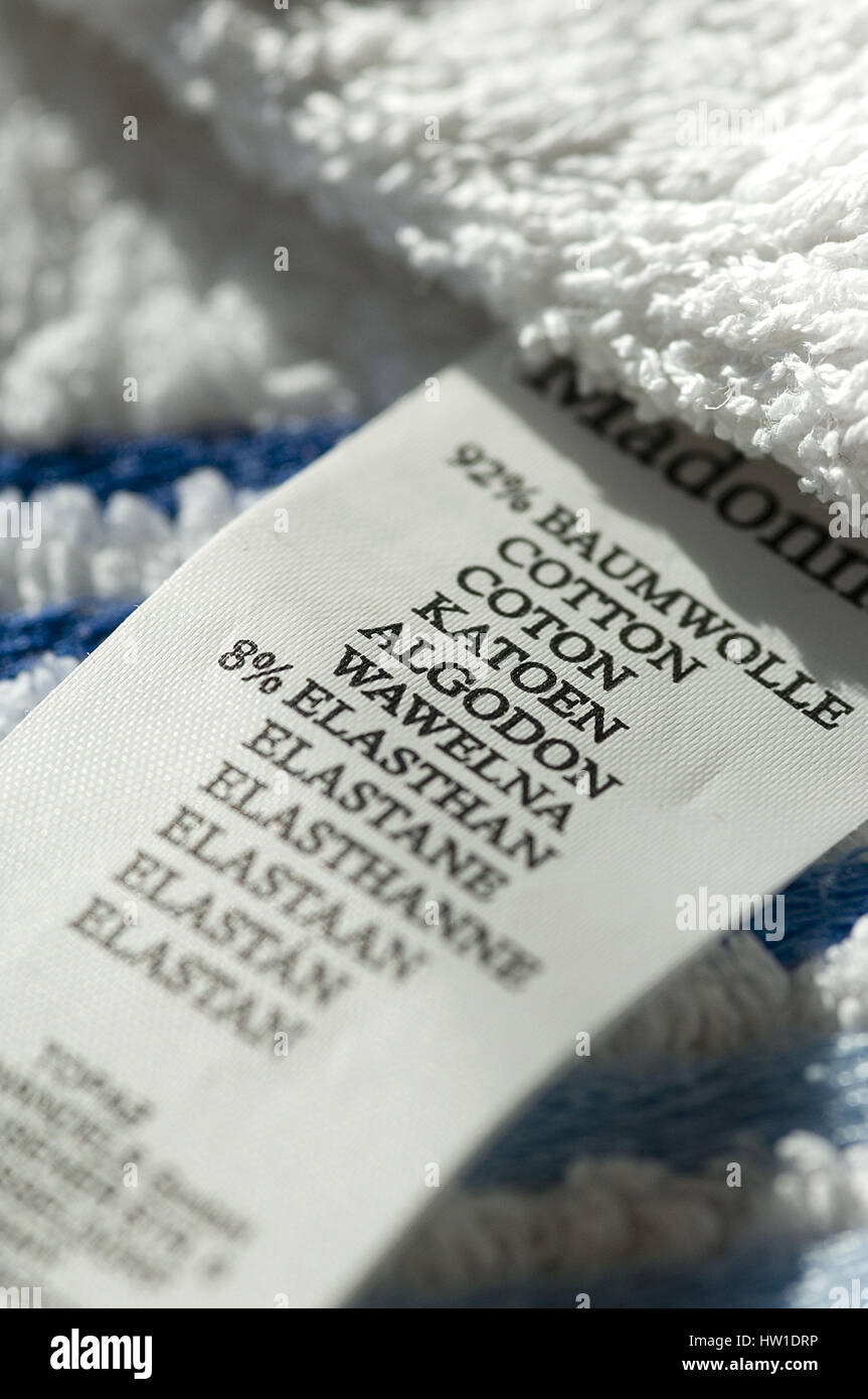 Etikett wäsche hi-res stock photography and images - Alamy
