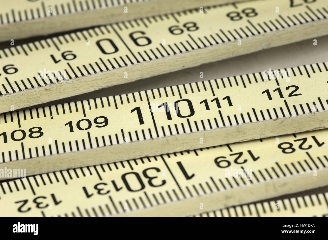 Folding rule , Zollstock Stock Photo - Alamy