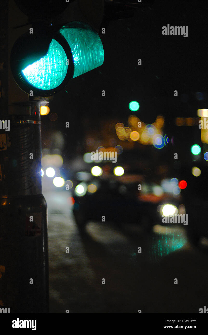 Green traffic light, Grüne Ampel Stock Photo - Alamy