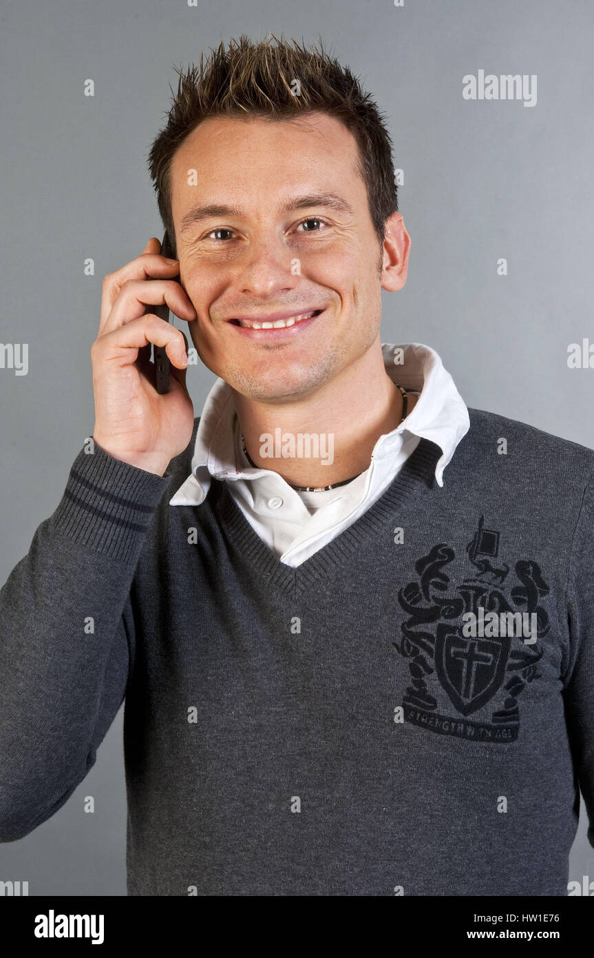 Call up, Telefonieren Stock Photo - Alamy