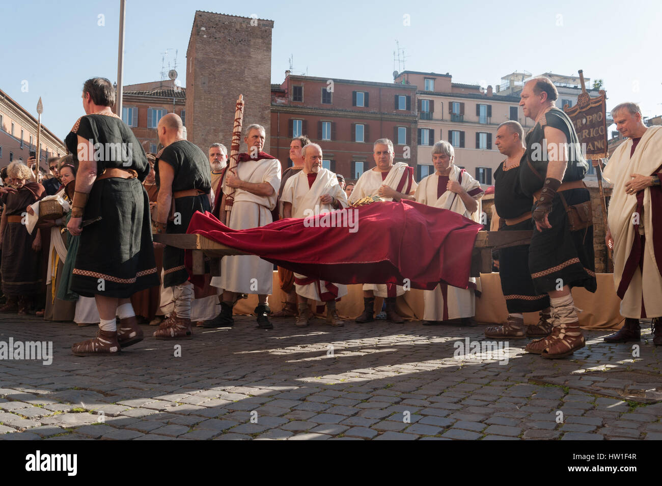 Rome, Italy. 15th Mar, 2017. Opposite the place where Julius Caesar was ...