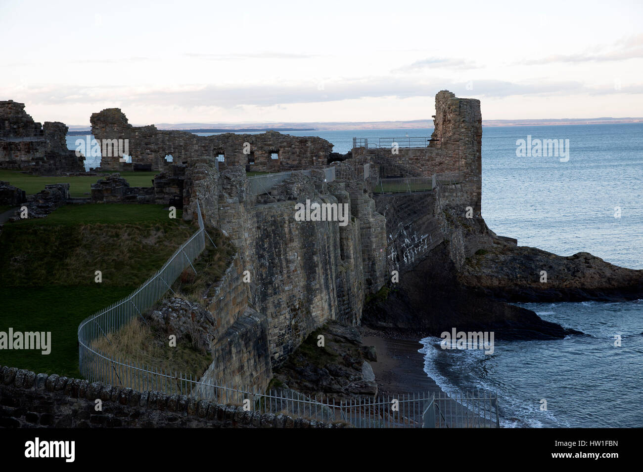 Castle ruins in Elie, Scotland Stock Photo - Alamy