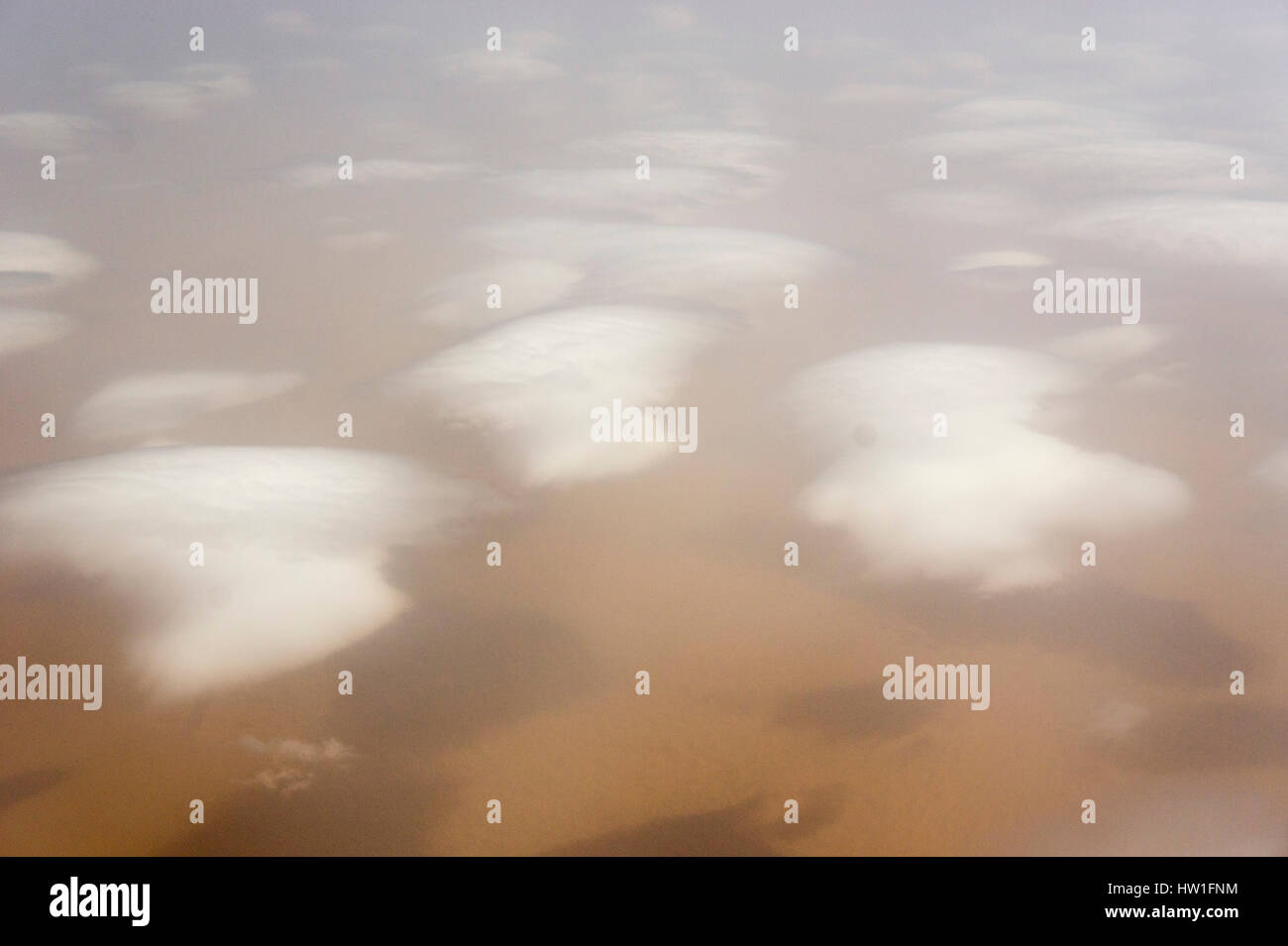 Aerial view of clouds China Stock Photo - Alamy