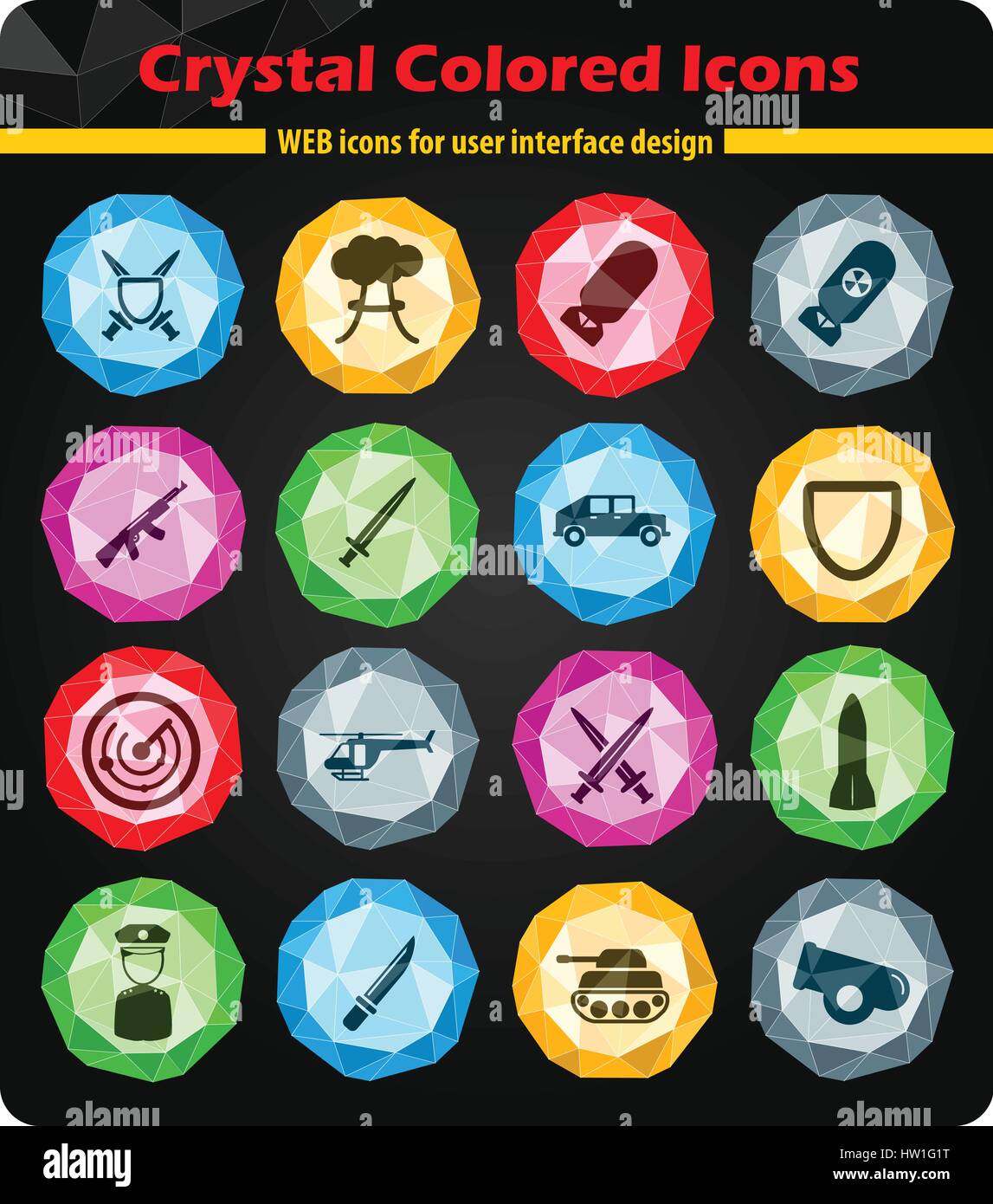 Military simply symbol for web icons and user interface Stock Vector ...