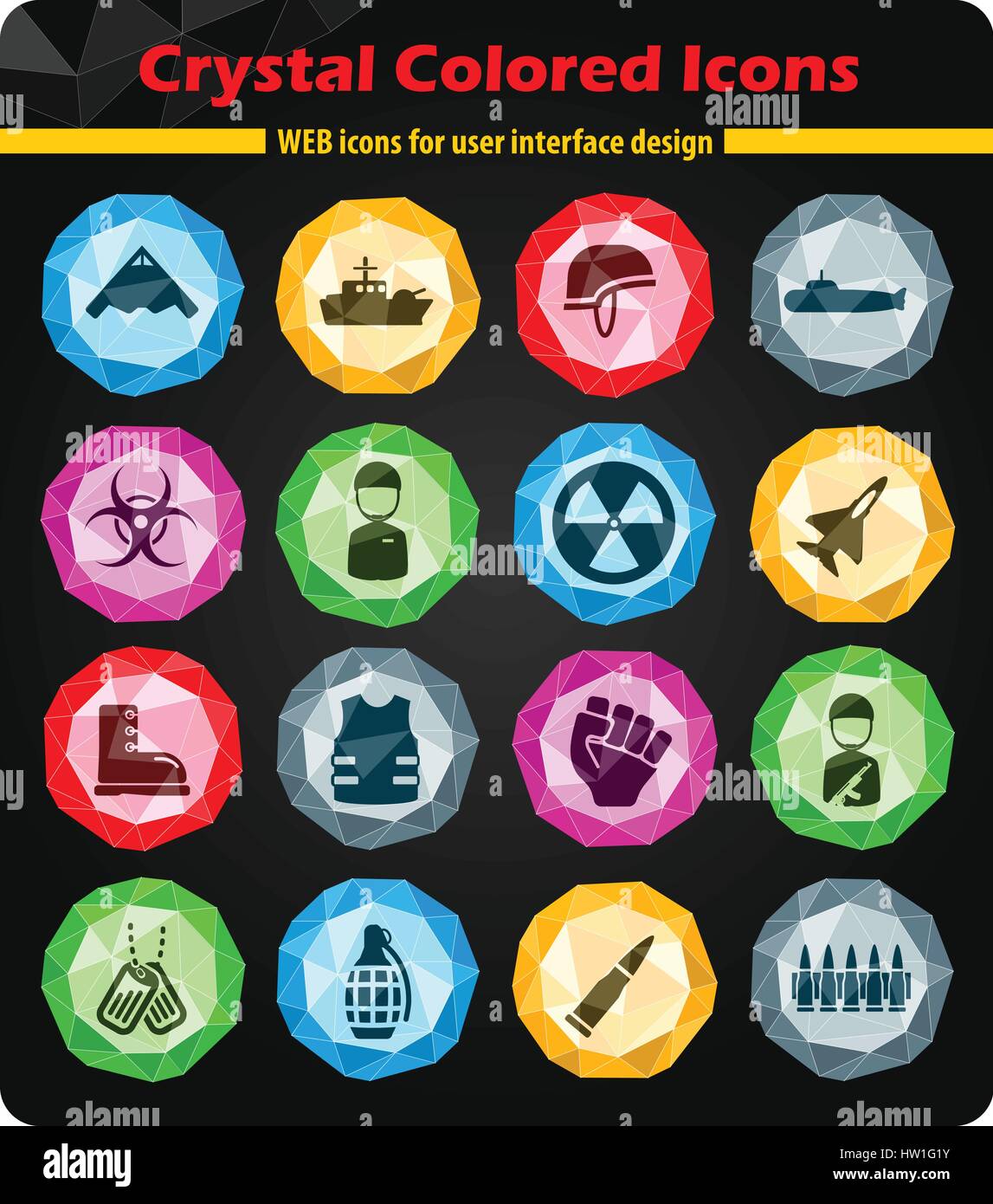 Military simply symbol for web icons and user interface Stock Vector ...