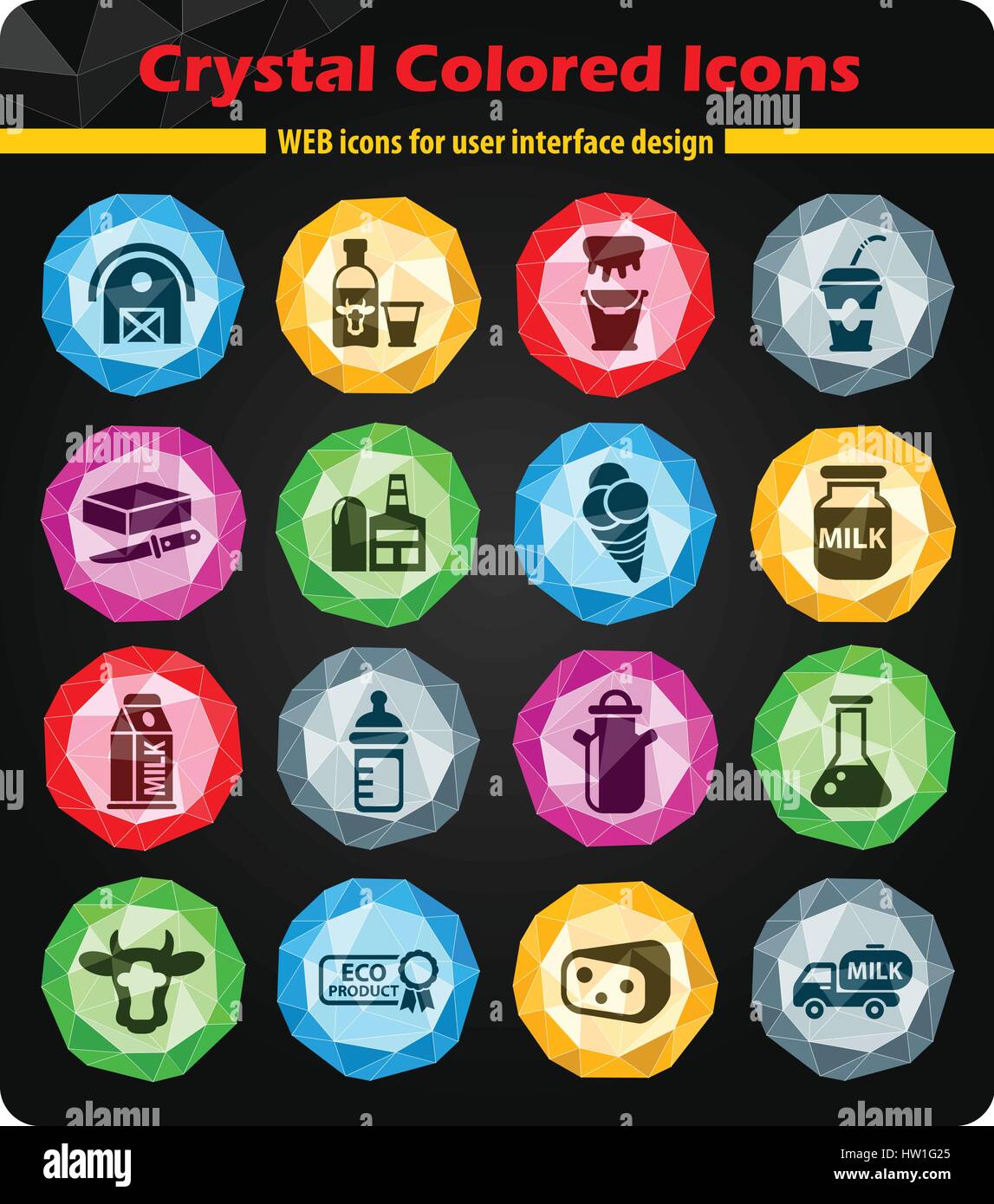 Butter milk product color Stock Vector Images - Alamy