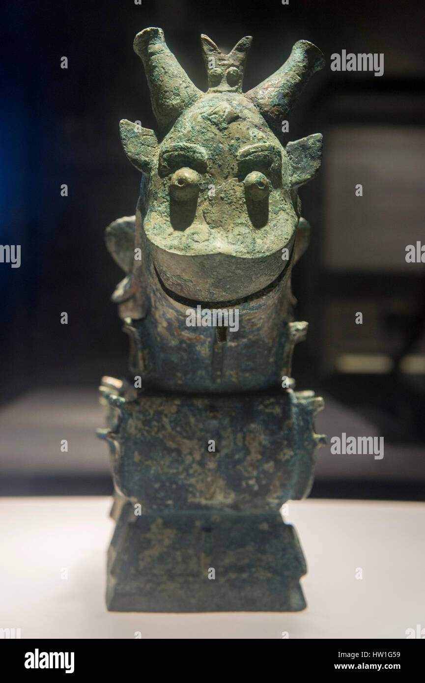 Wine vessel of The western zhou dynasty China Stock Photo - Alamy