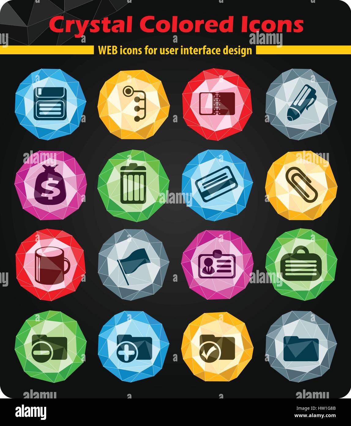 Office simply symbols for web and user interface Stock Vector Image ...