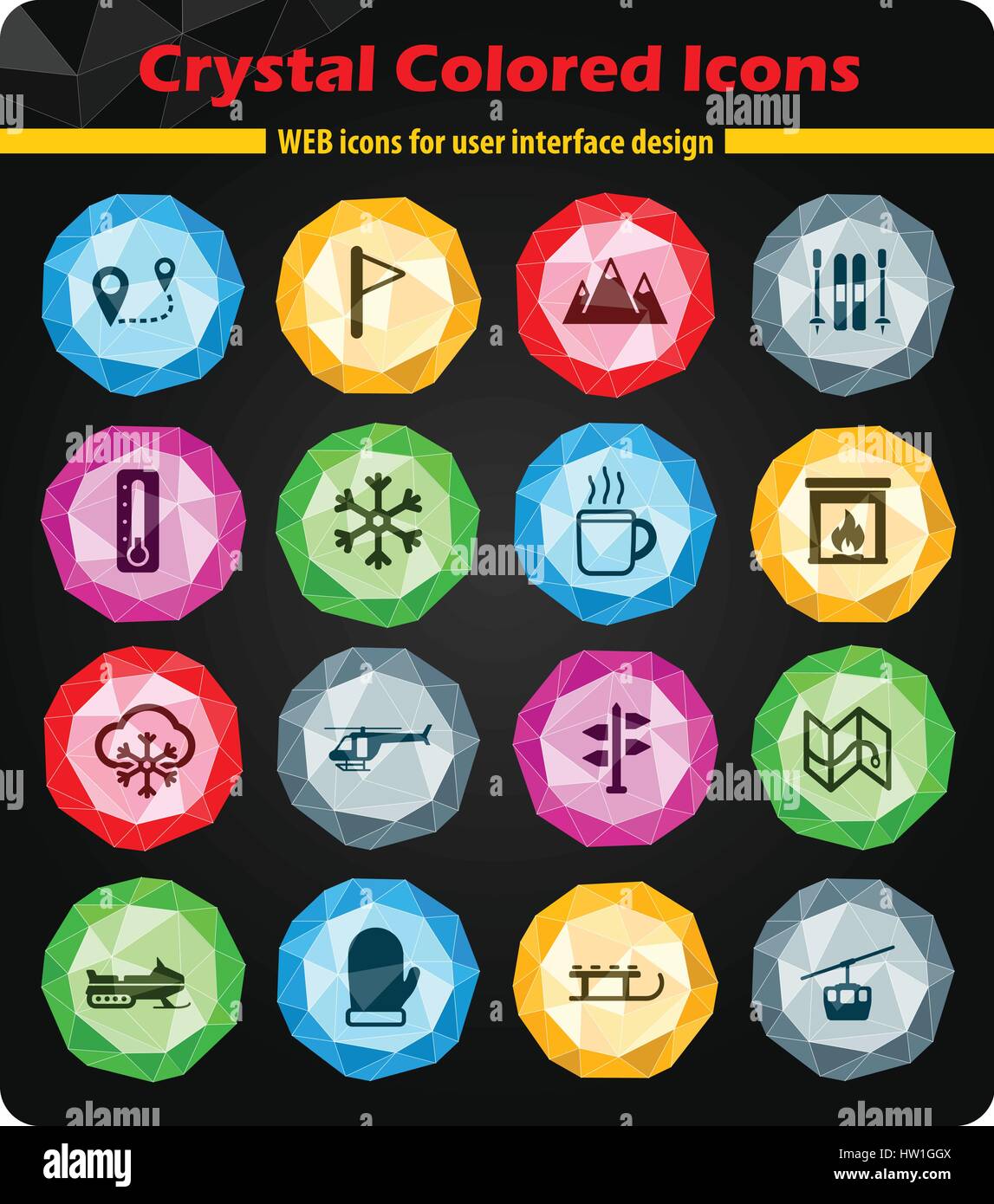 Ski lift map Stock Vector Images - Alamy