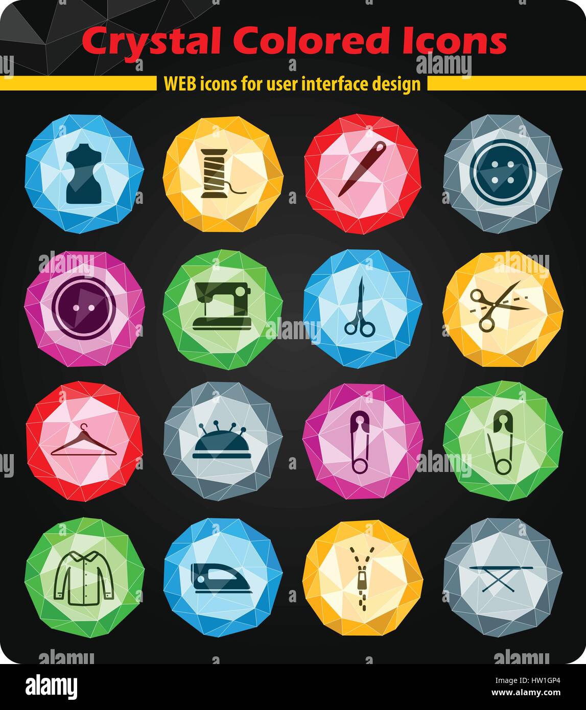 Tailoring simply symbol for web icons and user interface Stock Vector ...