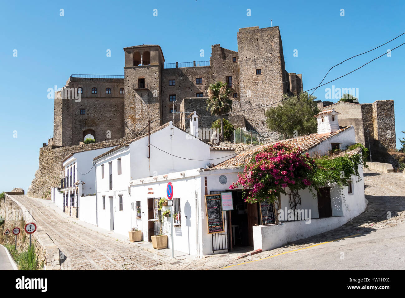 Castellar de la Frontera Castle Stock Photo - Alamy