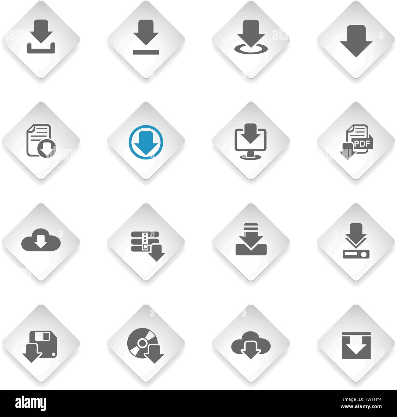 download flat web icons for user interface design Stock Vector Image ...