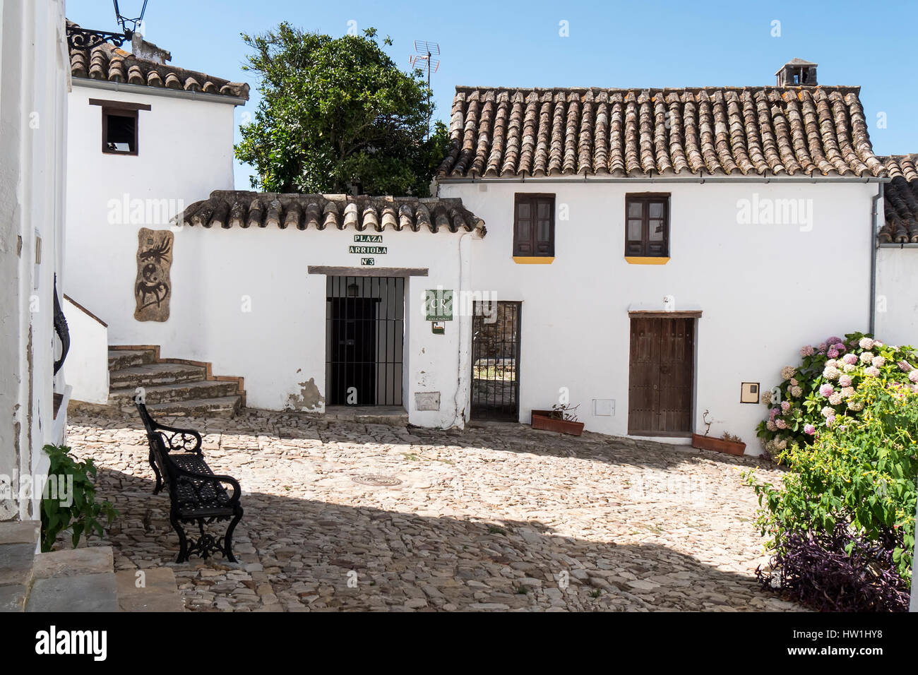 Castellar de la Frontera streets, Andalusia, Spain Stock Photo - Alamy