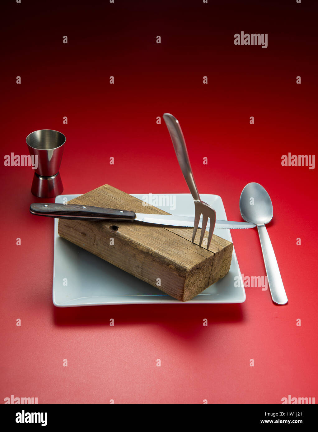 Timber cutlery hi-res stock photography and images - Alamy