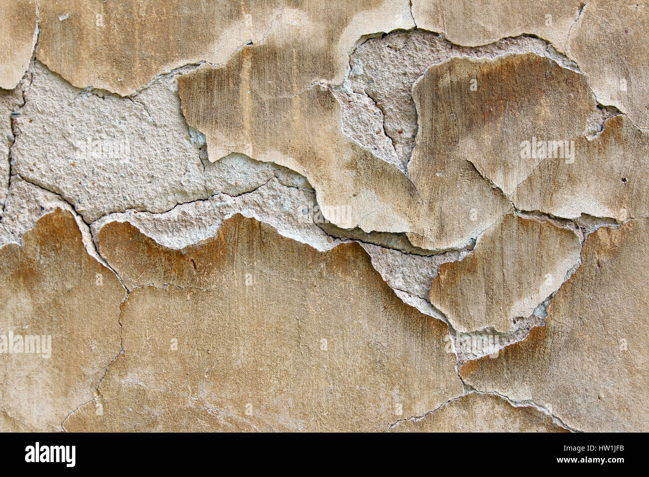 Abstract detail of the plaster bulges - blistering Stock Photo - Alamy
