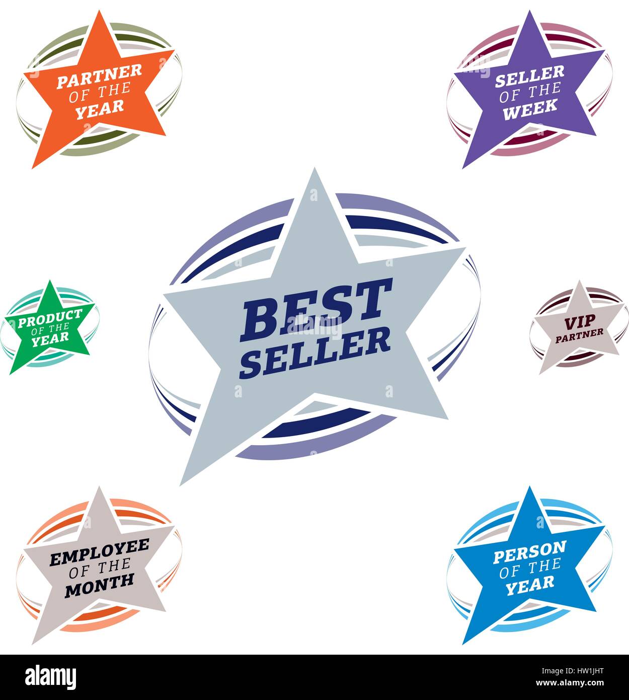 Bestseller star label most popular sign popularity label or sticker for ...
