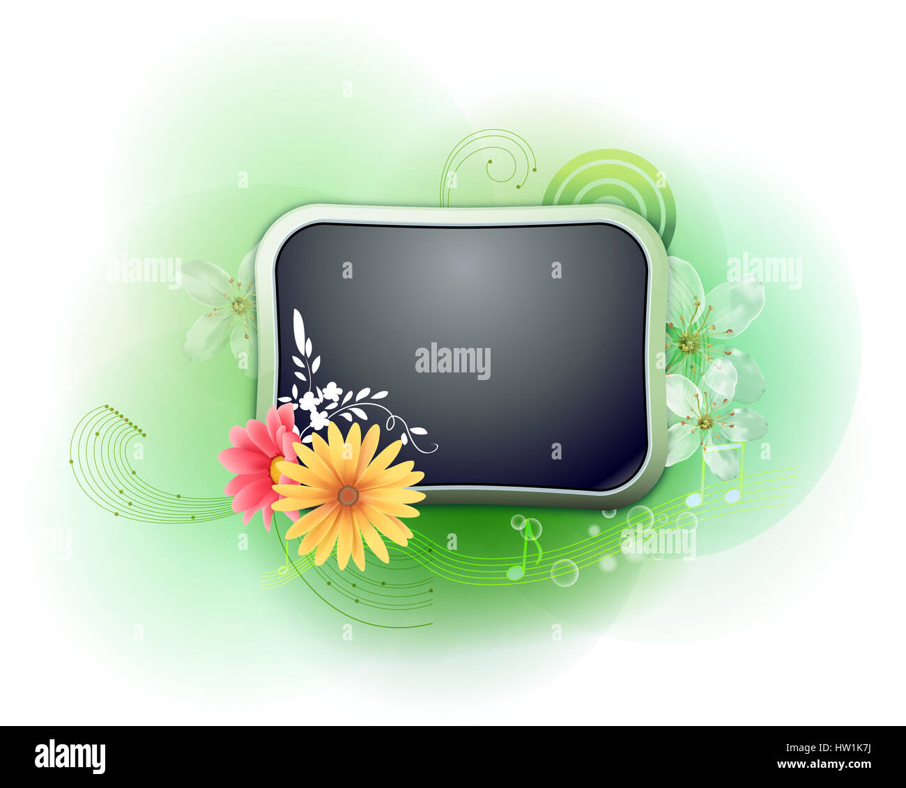 Flower digital line art Cut Out Stock Images & Pictures - Alamy