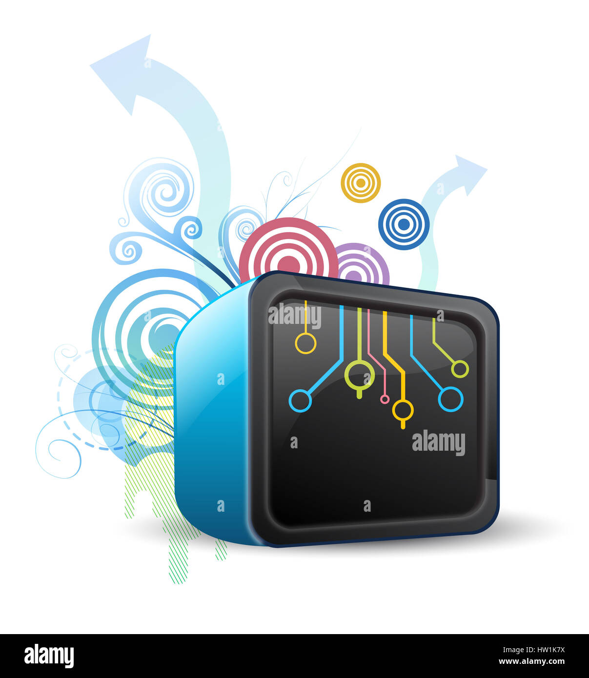 Digital Progressive Tense Stock Photo - Alamy