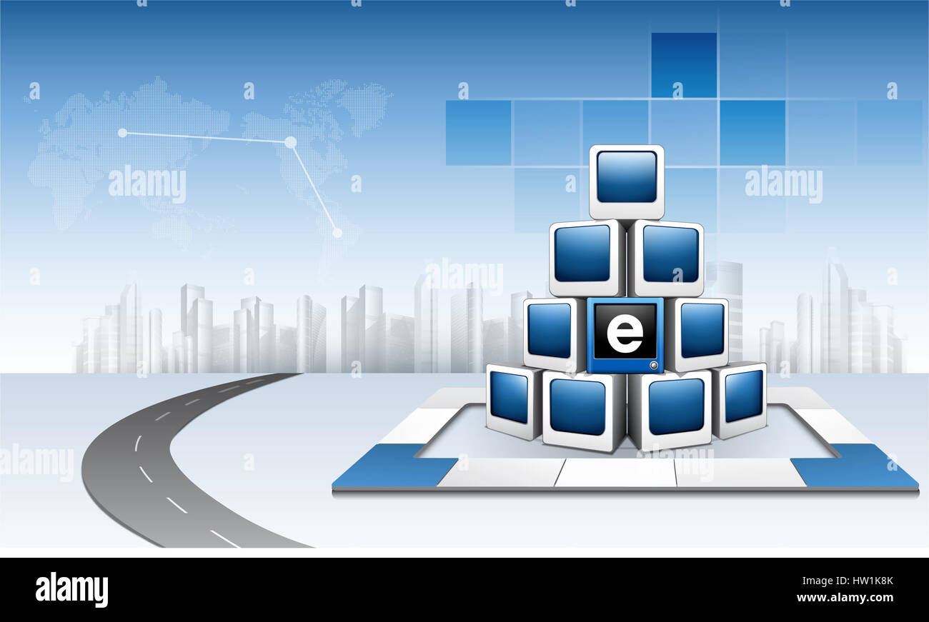 Digital Progressive Tense Stock Photo - Alamy