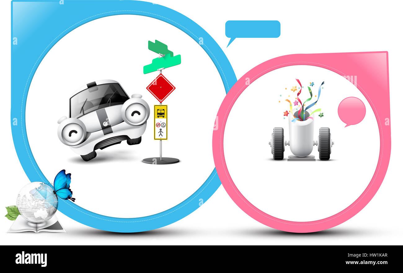 Digital learning vector line Cut Out Stock Images & Pictures - Alamy