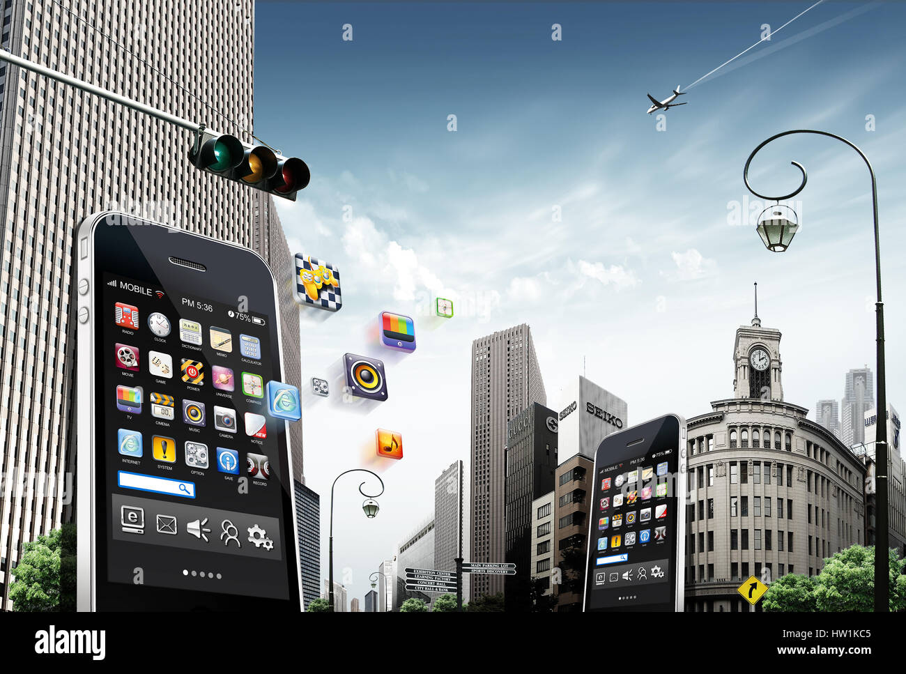 Digital Progressive Tense Stock Photo - Alamy