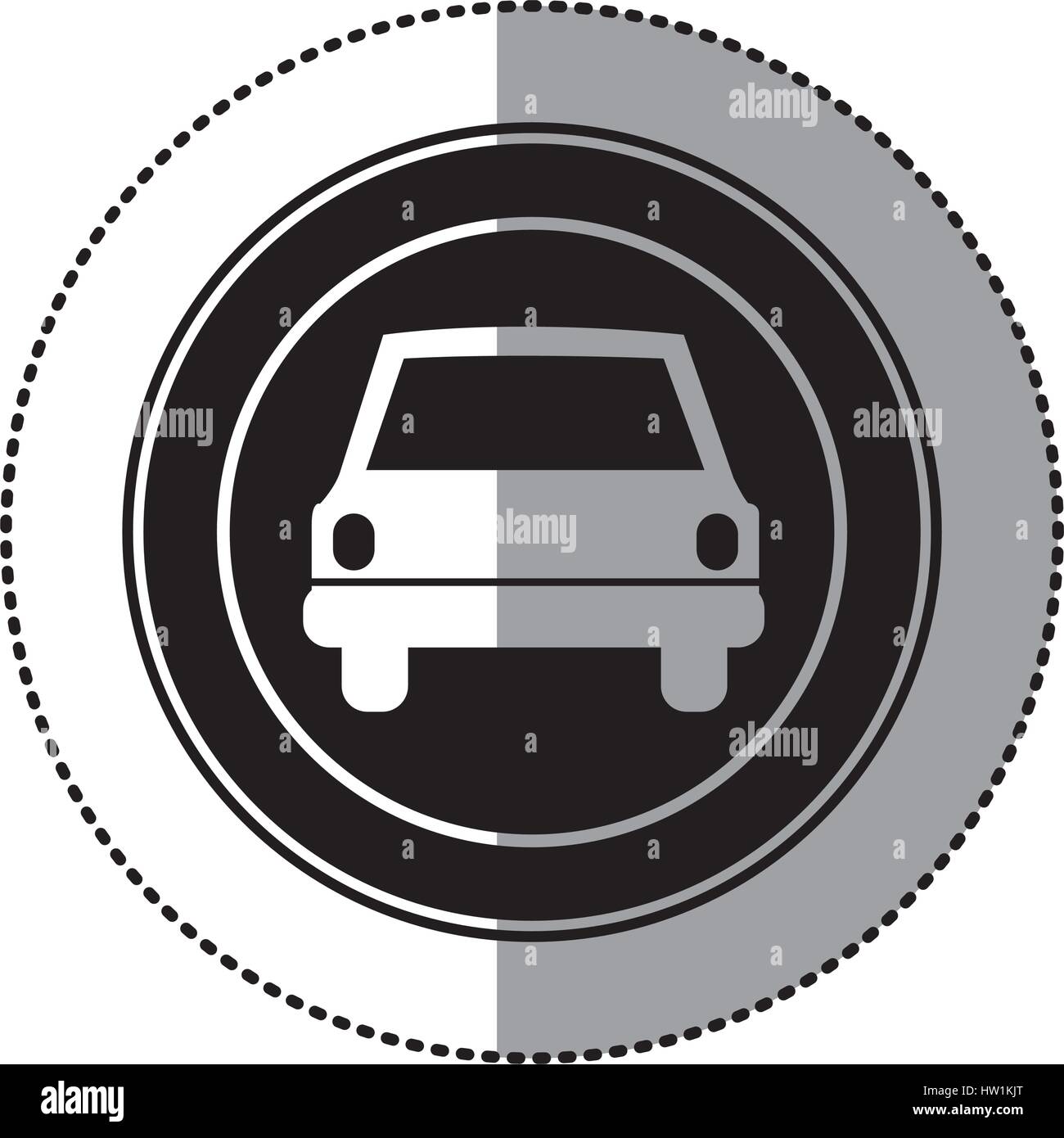 black emblem round front car icon Stock Vector Image & Art - Alamy