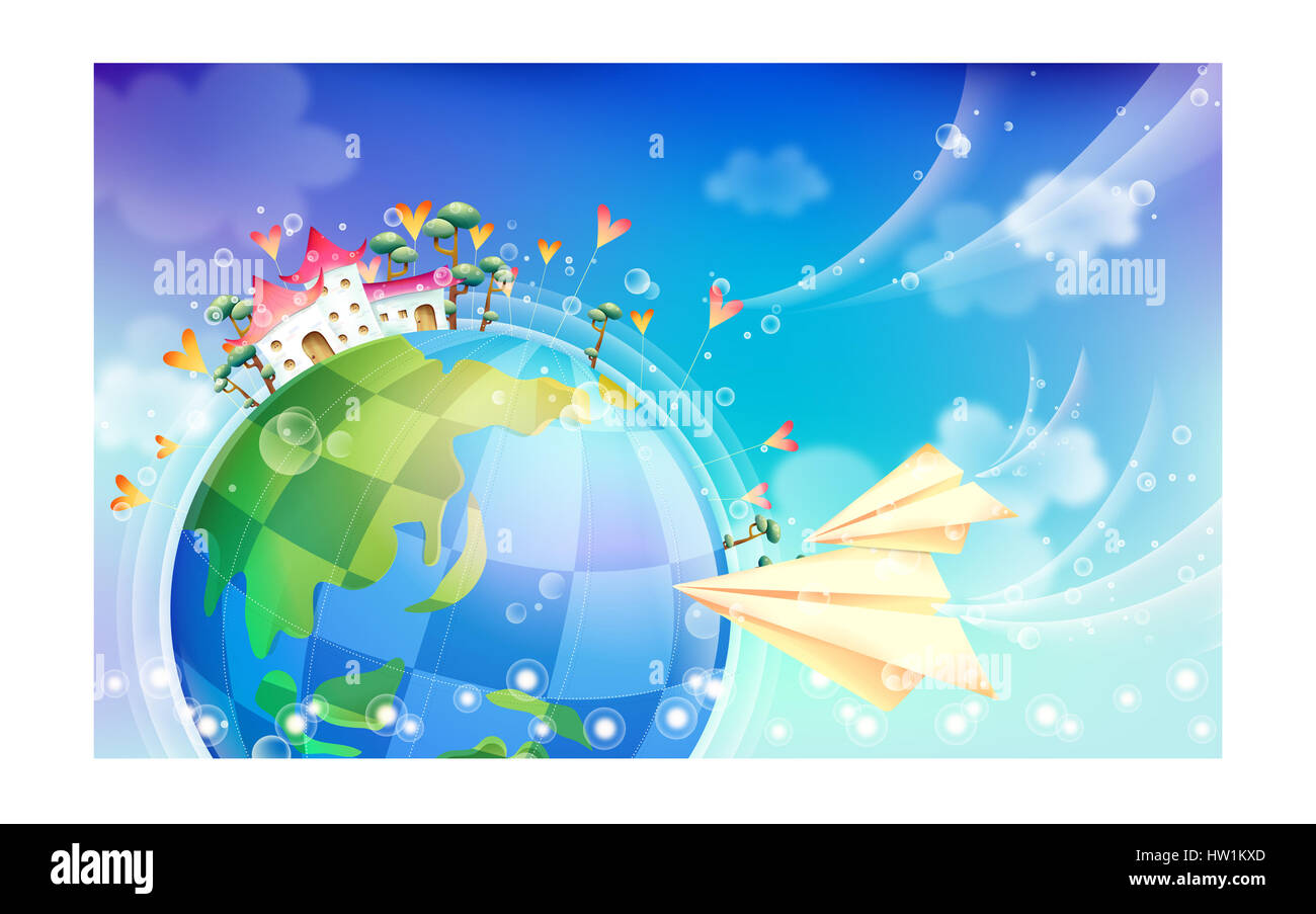 Cartoon map mountain Cut Out Stock Images & Pictures - Alamy