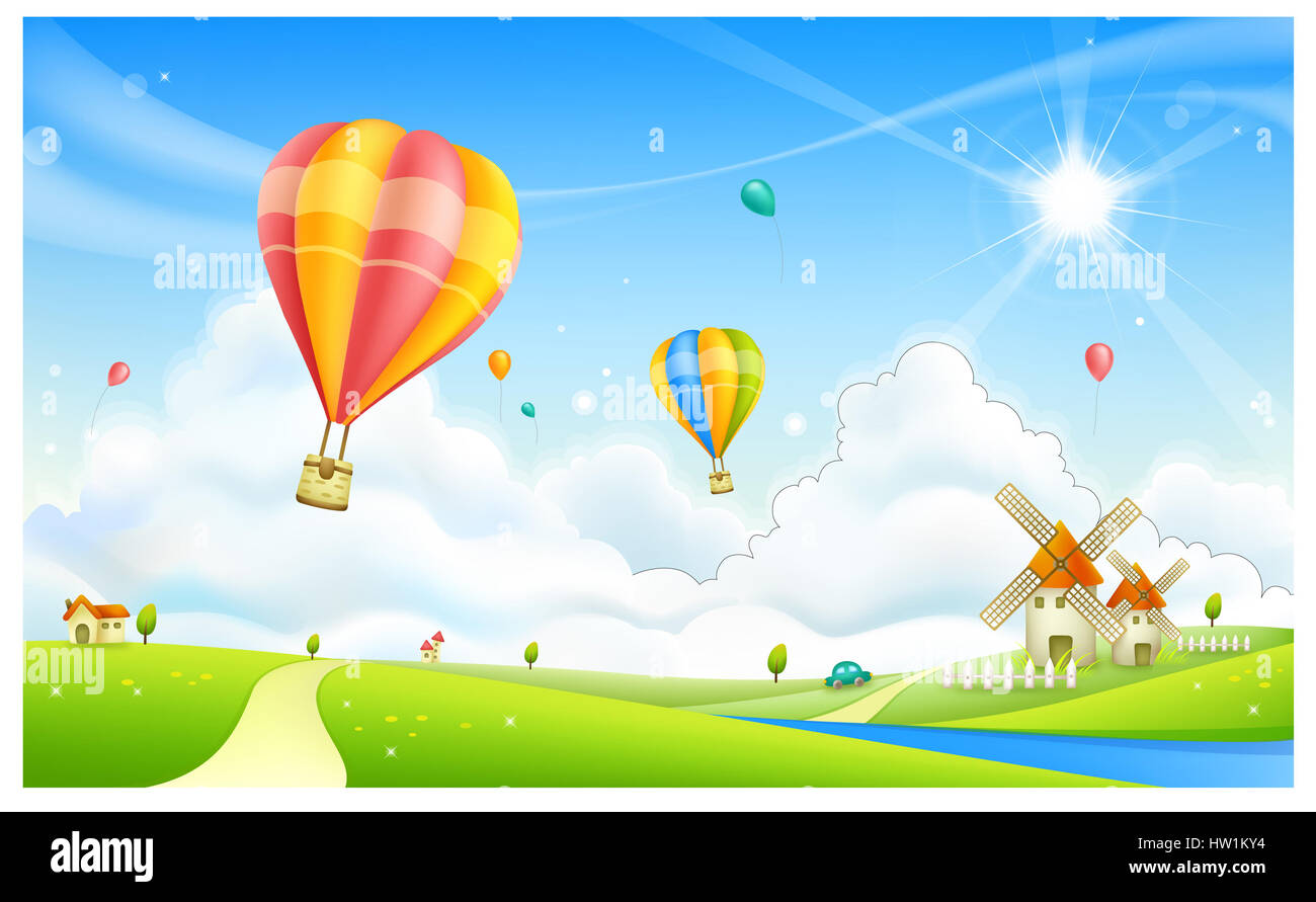 Children Cartoon World 1 Stock Photo - Alamy