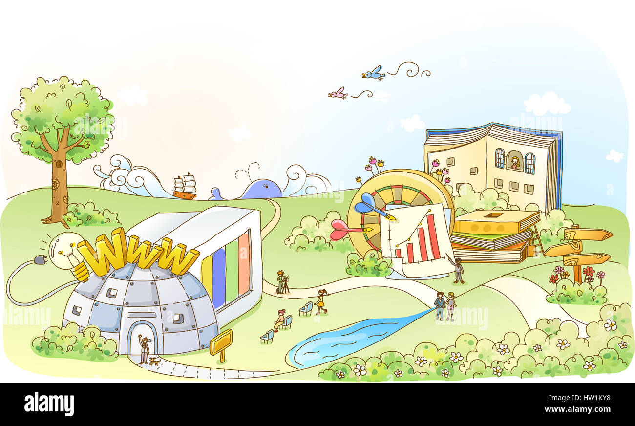 Children Cartoon World 1 Stock Photo - Alamy