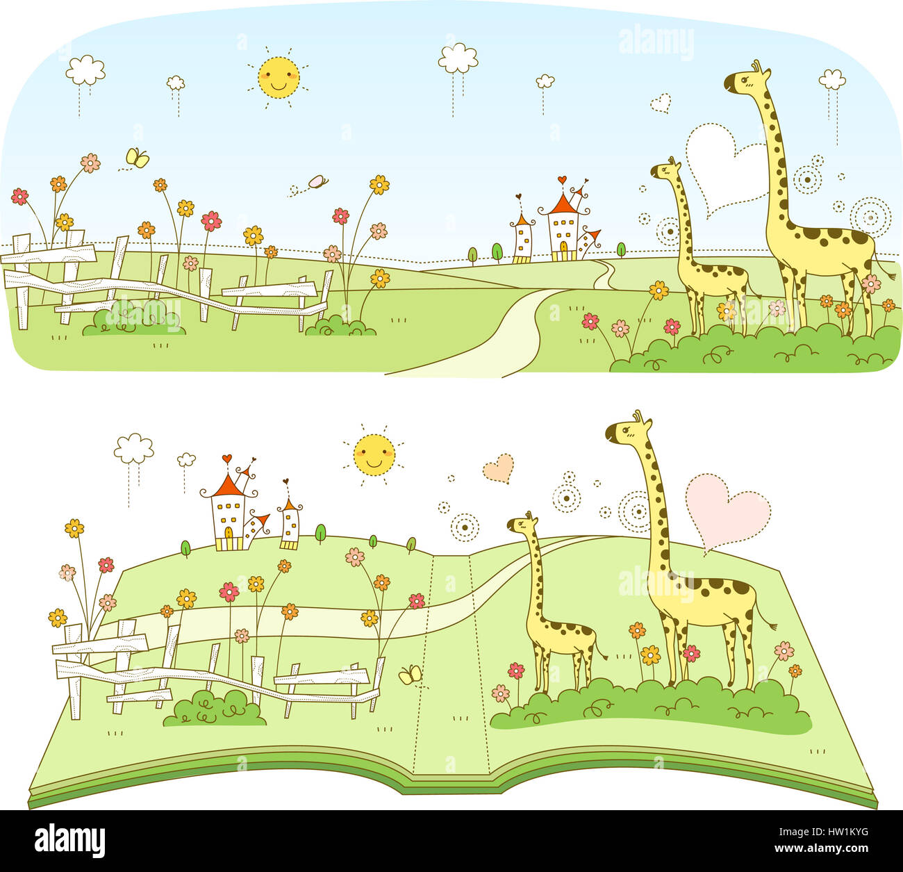 Children Cartoon World 1 Stock Photo - Alamy