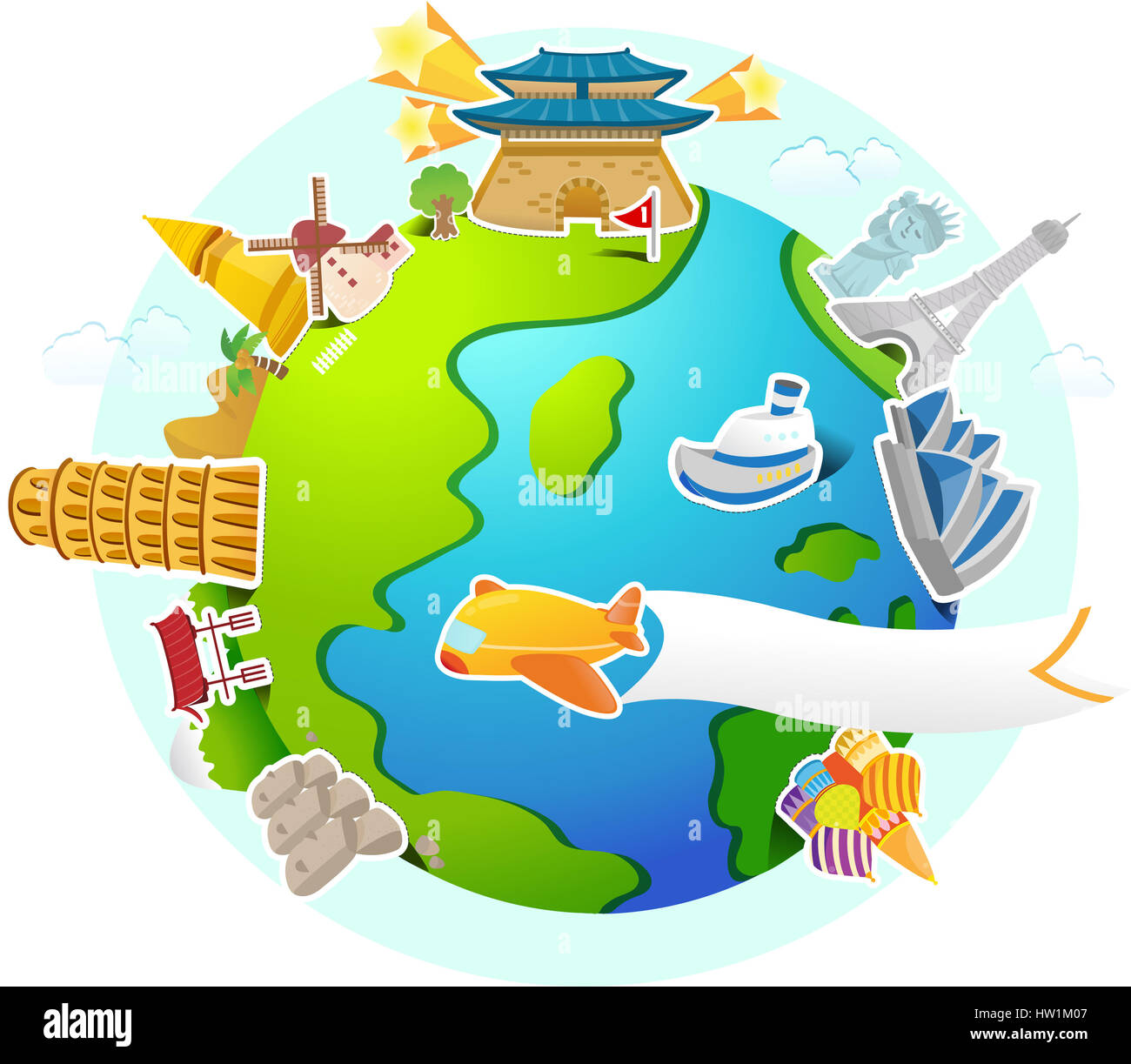 Children Cartoon World 1 Stock Photo - Alamy