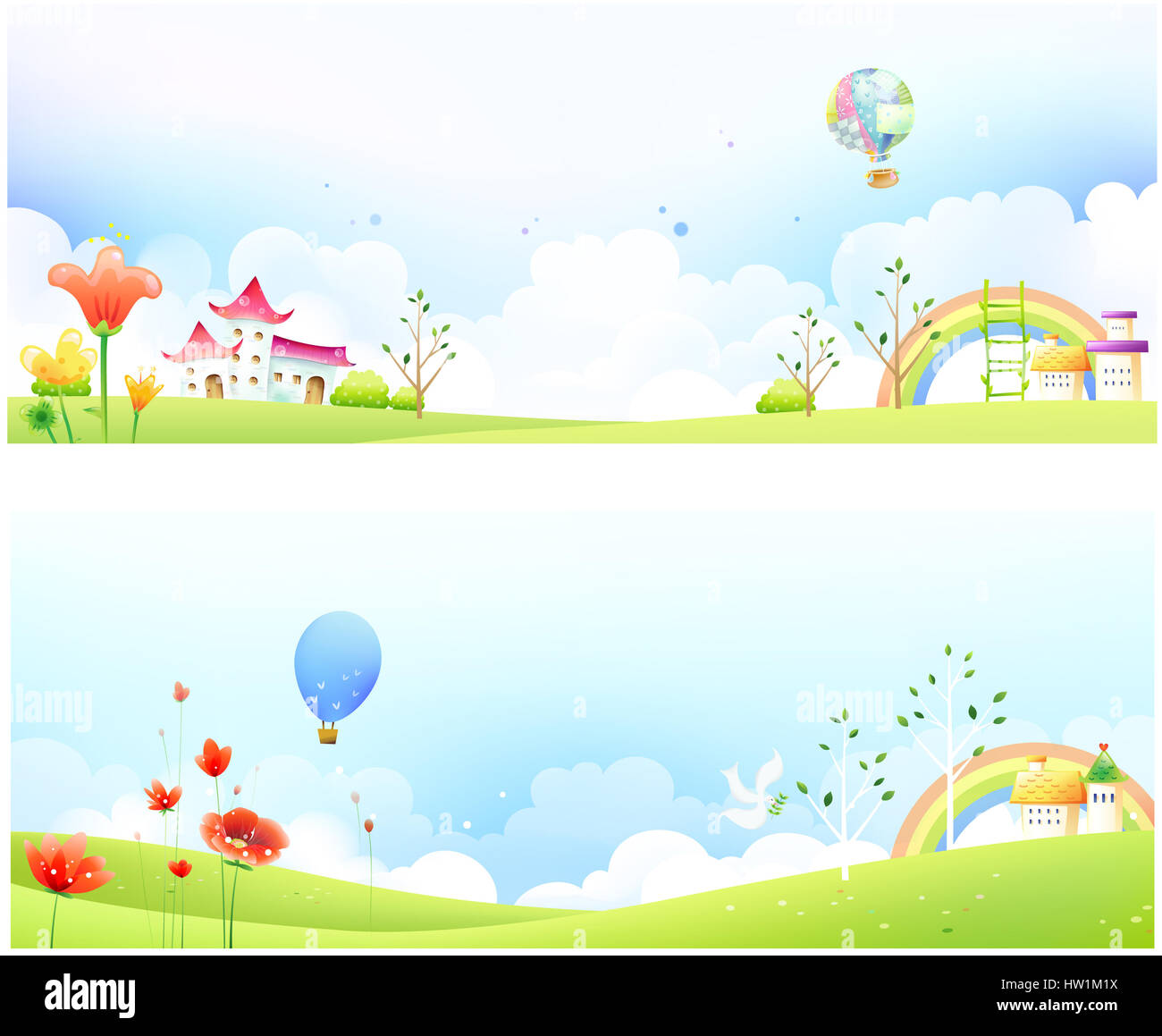 Children Cartoon World 1 Stock Photo - Alamy