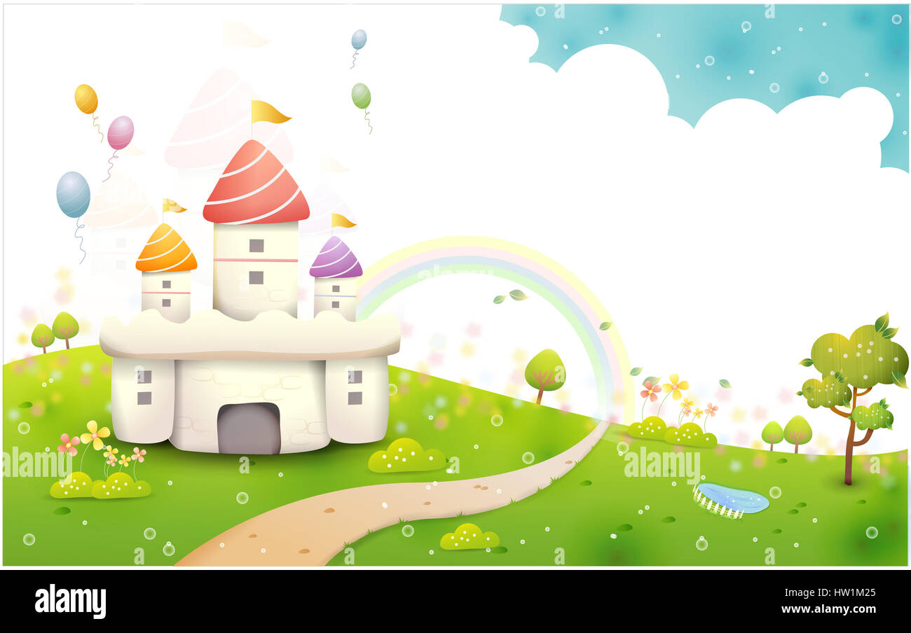 Children Cartoon World 1 Stock Photo - Alamy