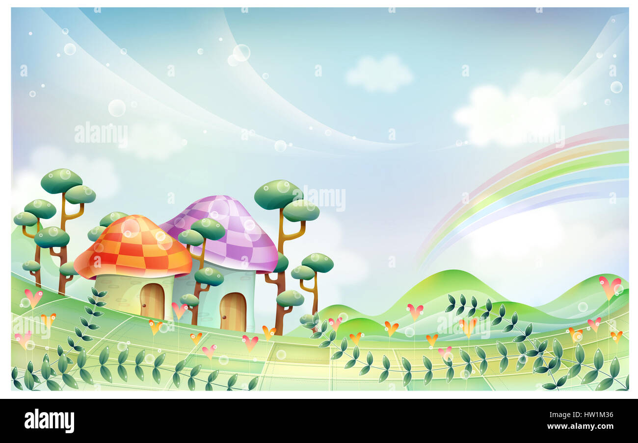 Children Cartoon World 2 Stock Photo - Alamy