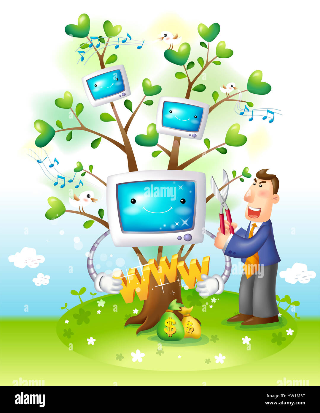 Children Cartoon World 2 Stock Photo - Alamy